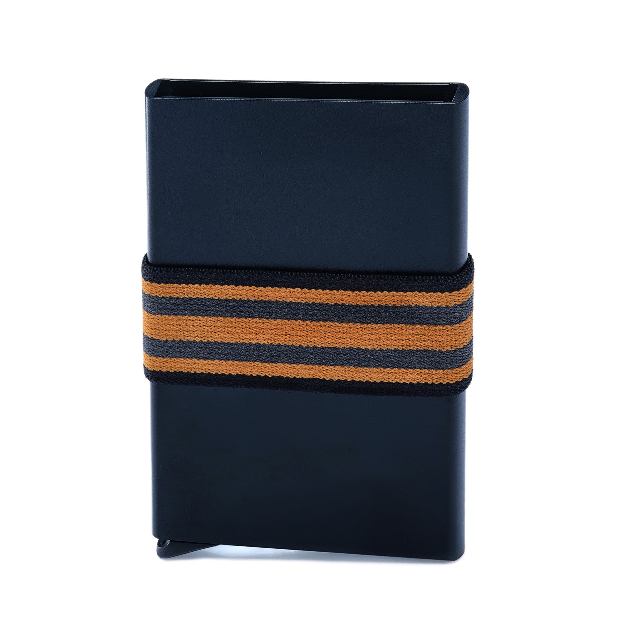 LEANSCHI Tech Wallet V2 Black & Orange Aluminium RFID Safe Credit Card ...