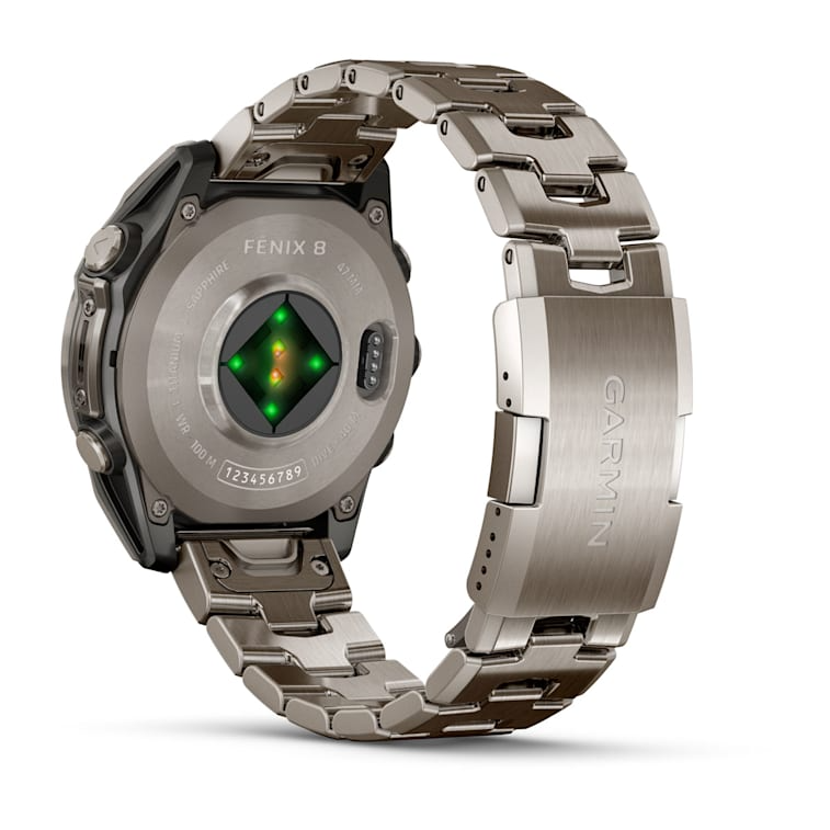 GARMIN fēnix 8 47mm AMOLED Sapphire Polymer & Titanium Smartwatch 010 ...