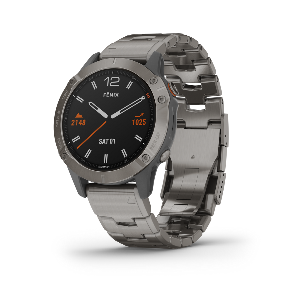 GARMIN fēnix 6 Sapphire Polymer & Titanium Smartwatch 010-02158-23 – TB ...